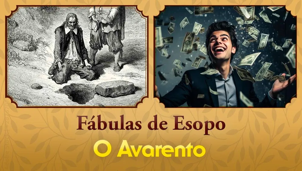 O Avarento - Fábulas de Esopo | Fantástica Cultural